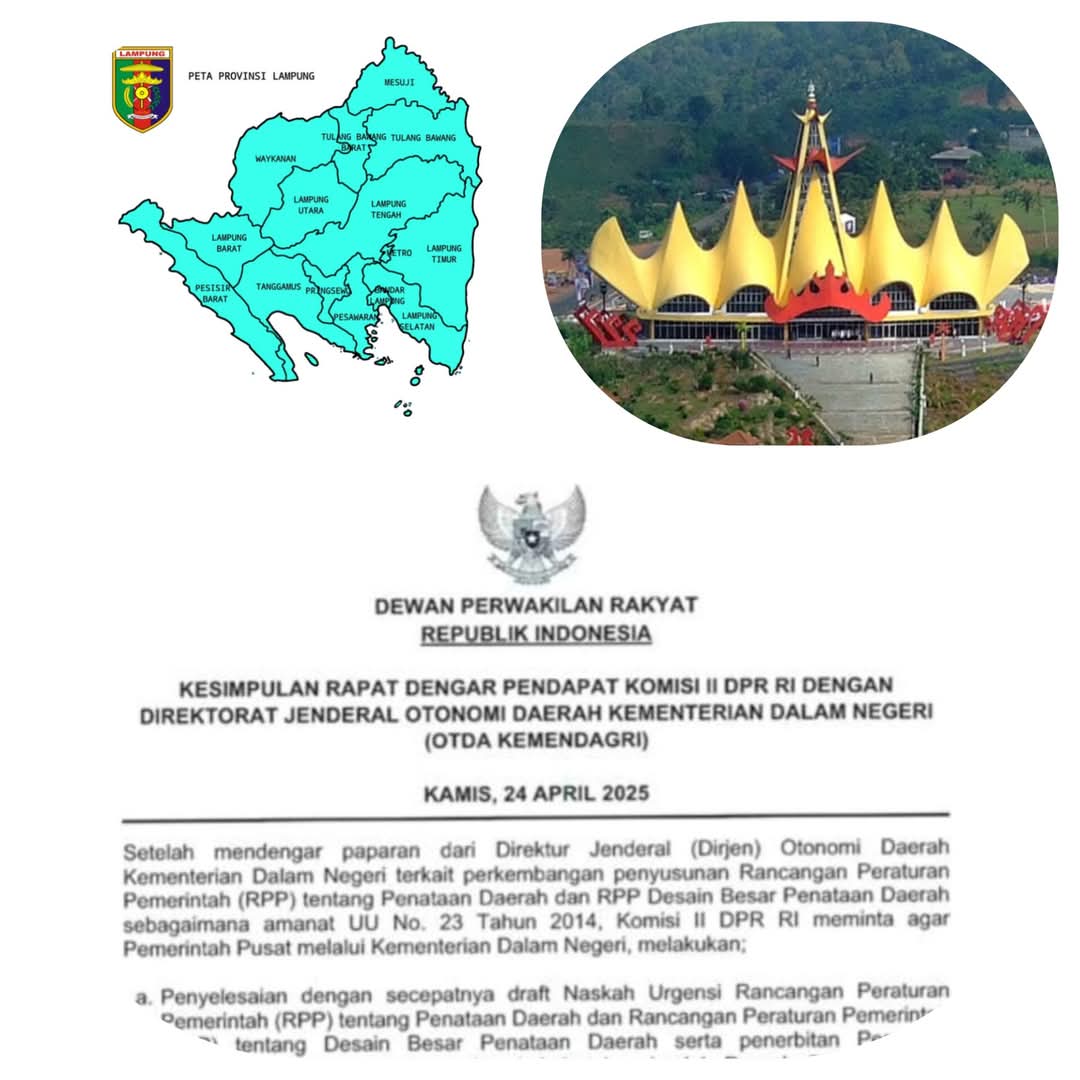 Moratorium Pembentukan DOB Dicabut? 4 Kabupaten Baru di Lampung Bakal Terwujud Menyusul Sungkai ...